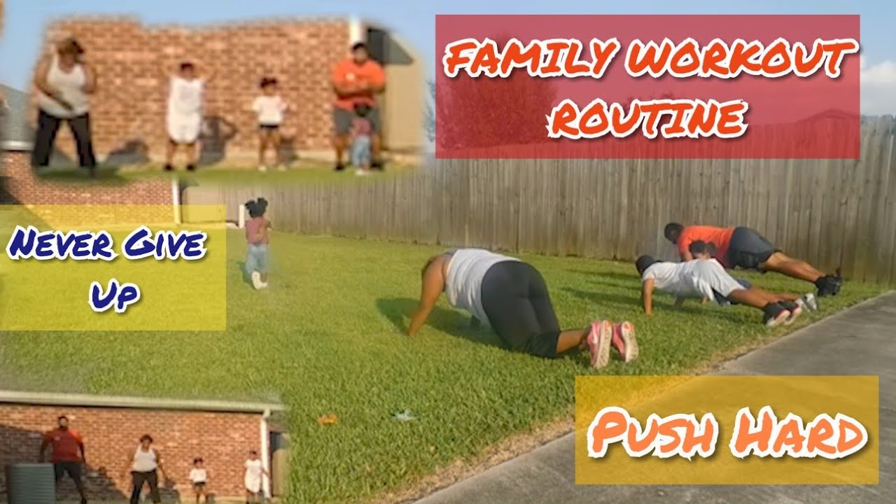 💪🏾STRONG FAMILY WORKING OUR WORKOUT ROUTINE DAY 1(FIT FAMILY GOALS)💪🏾 ...