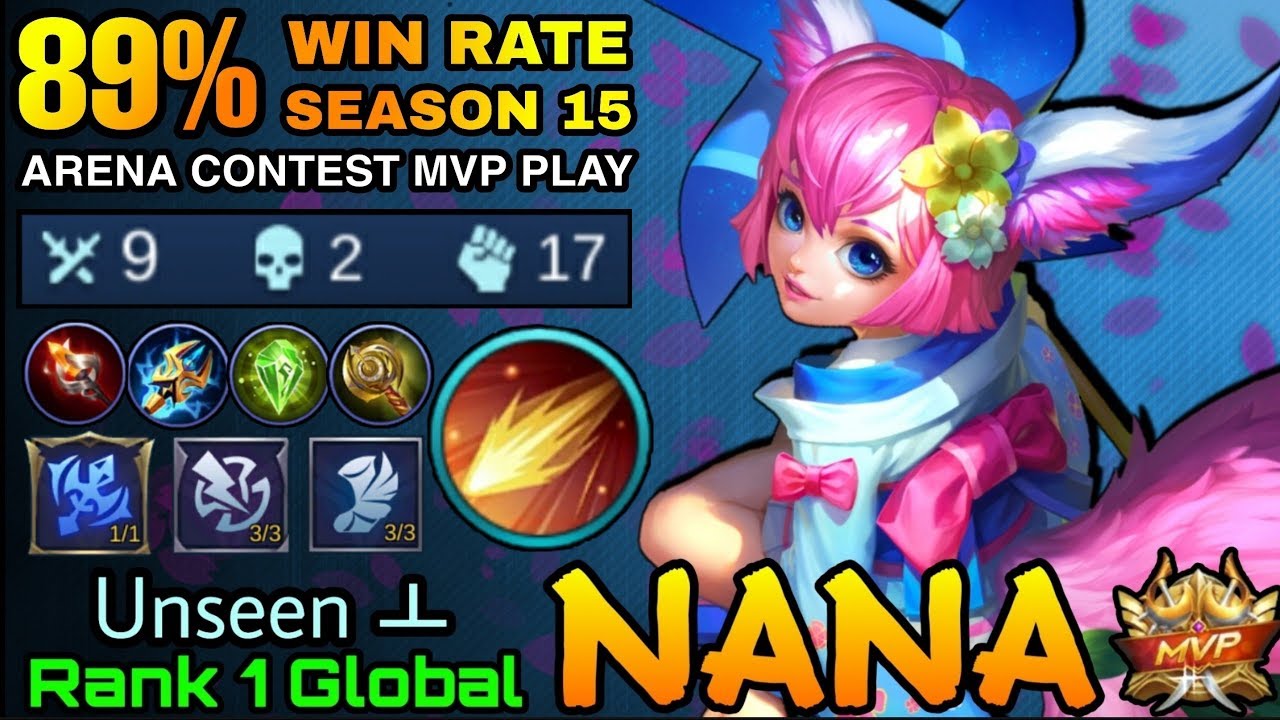 89,4% Win Rate S15 Nana Arena Contest MVP Play - Top 1 Global Nana ...