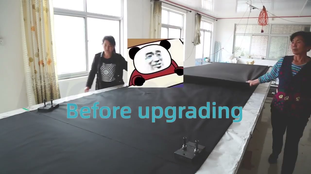 Manual spreading and cutting VS Automatic spreading and cutting - YouTube