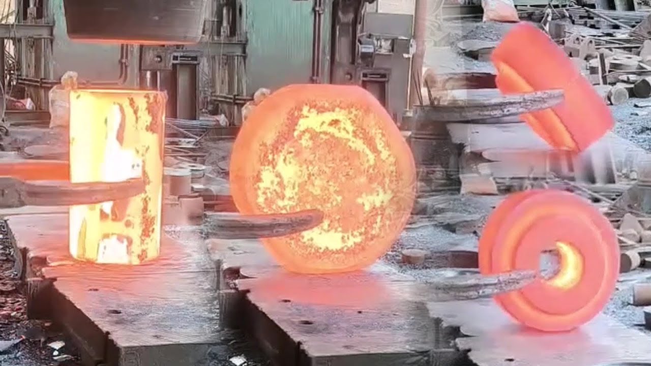 How To Forge Round Steel Billet Into Any Shape Using A Forging Hammer ...