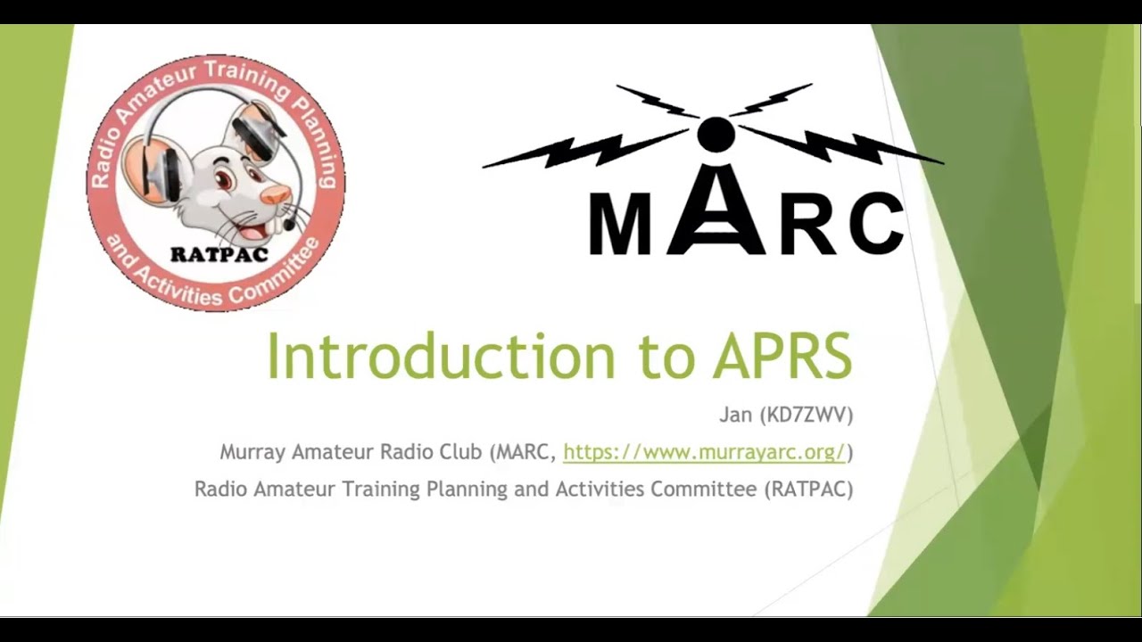 APRS (Automatic Packet Reporting System)- A Ham Radio Data Network ...