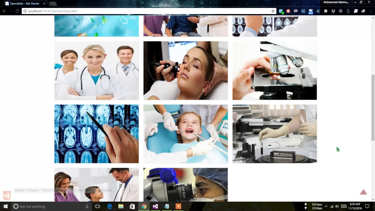 A simple demonstration on the project "Ask Doctor" - YouTube