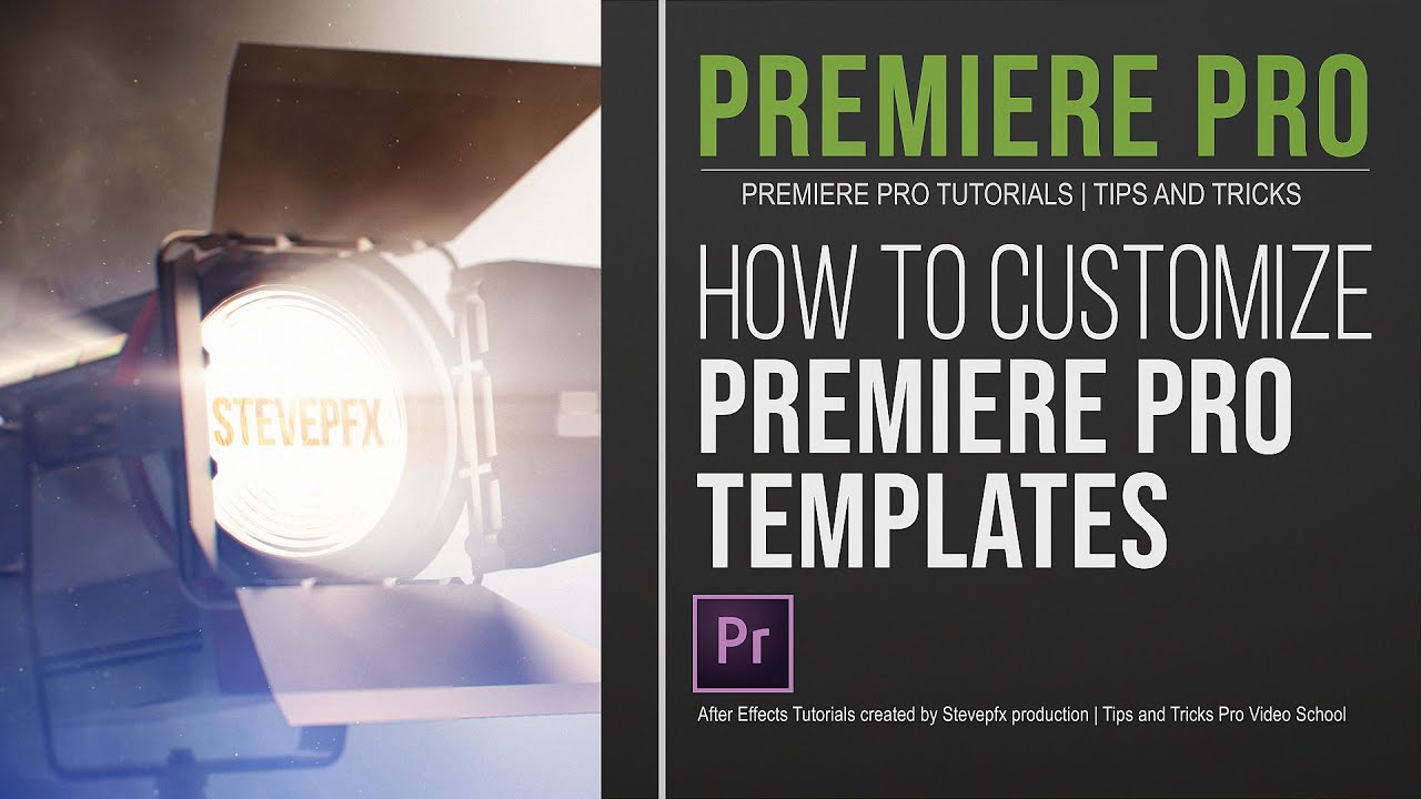 How to customize Premiere Pro Templates. Videohive's VideoTutorial ...