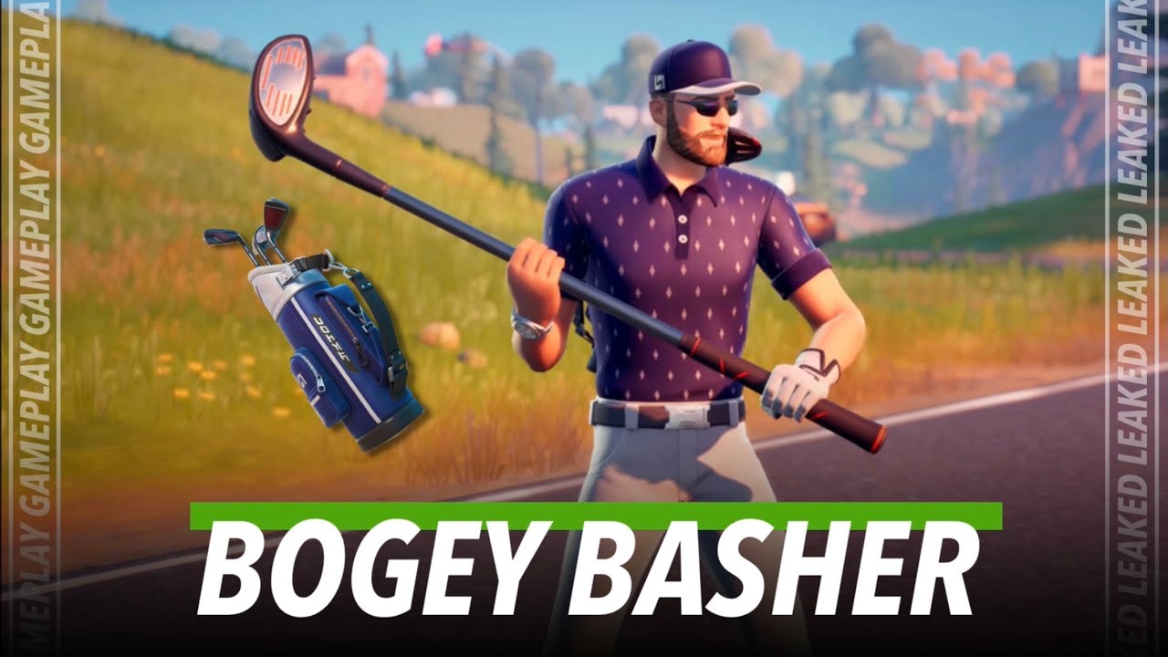 LEAKED “BOGEY BASHER” SKIN GAMEPLAY!!! (Golf Skin) - Fortnite Battle ...