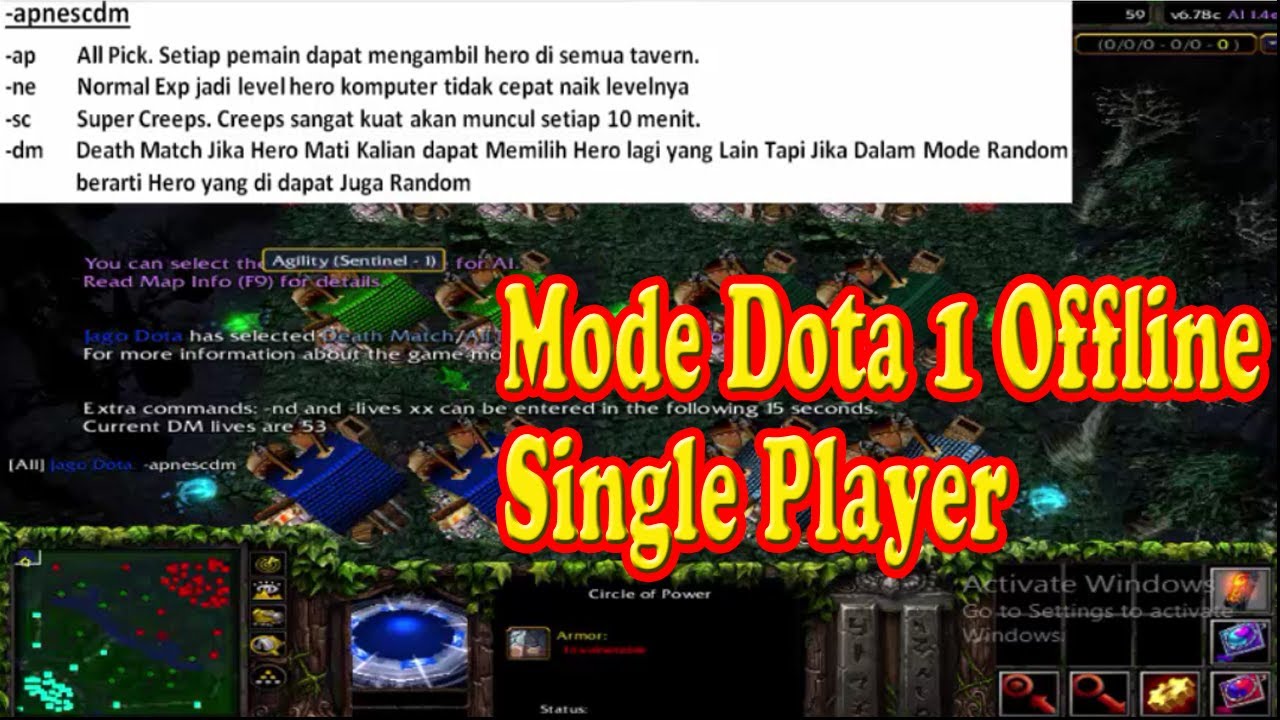 Cara Bermain Dota Offline Single Player Berikut Dengan Mode Dota 1 AI ...
