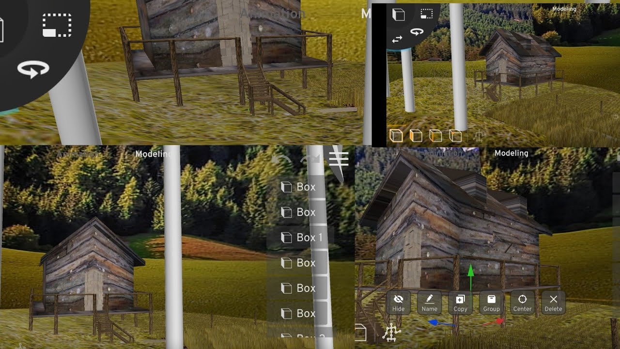 PRISMA 3D.WOOD SMALL HOUSE, How to make wood small house in prisma 3d ...