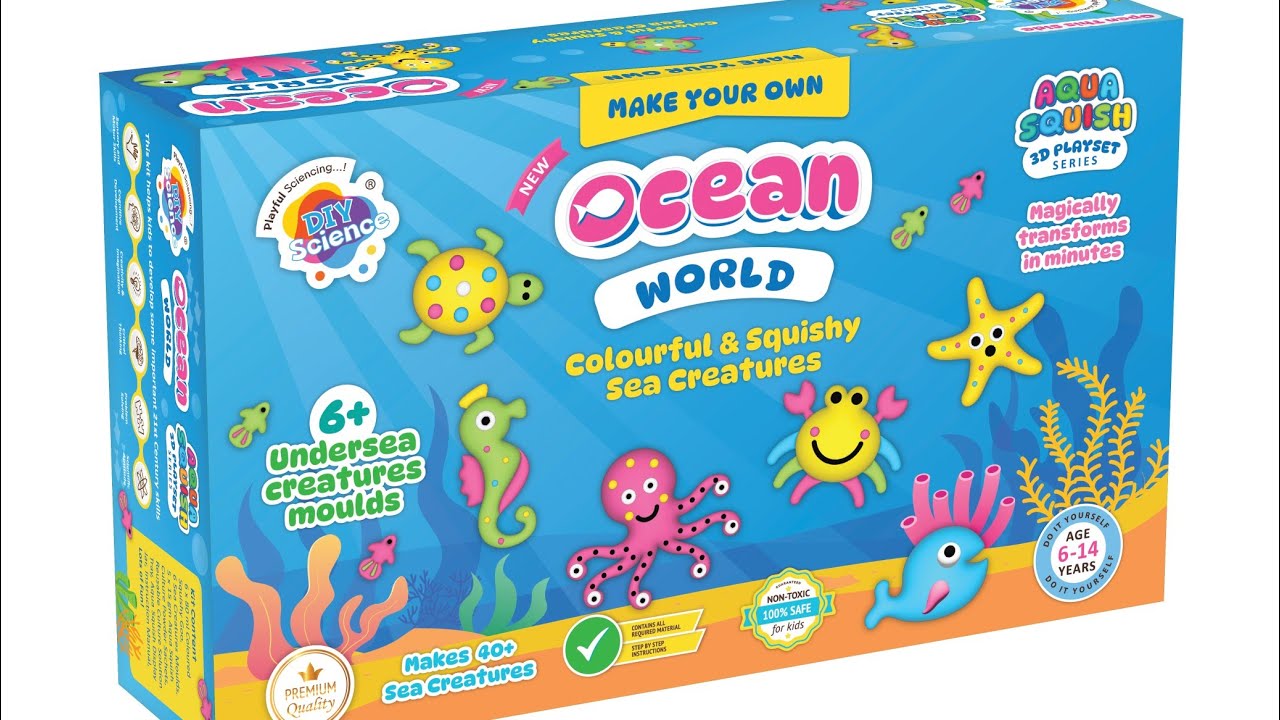 Ocean World - Aqua Squish - DIY Squishy Making Kit - DIYScience ...