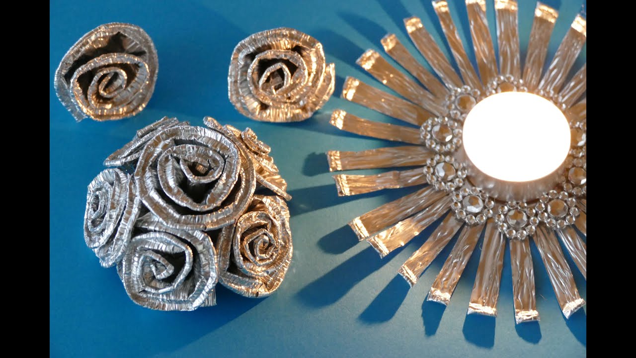 Edle Rosen aus Alu – DIY Weihnachtsdeko –– Christmas decoration ...