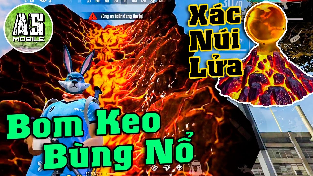 [Garena Free Fire] AS Test Bom Keo Bùng Nổ Và Hòm Xác Núi Lửa Cực Hầm ...