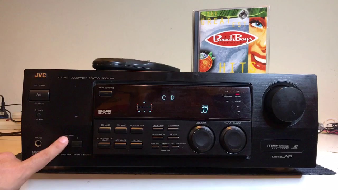 JVC RX-774P AUDIO/VIDEO CONTROL RECEIVER - YouTube