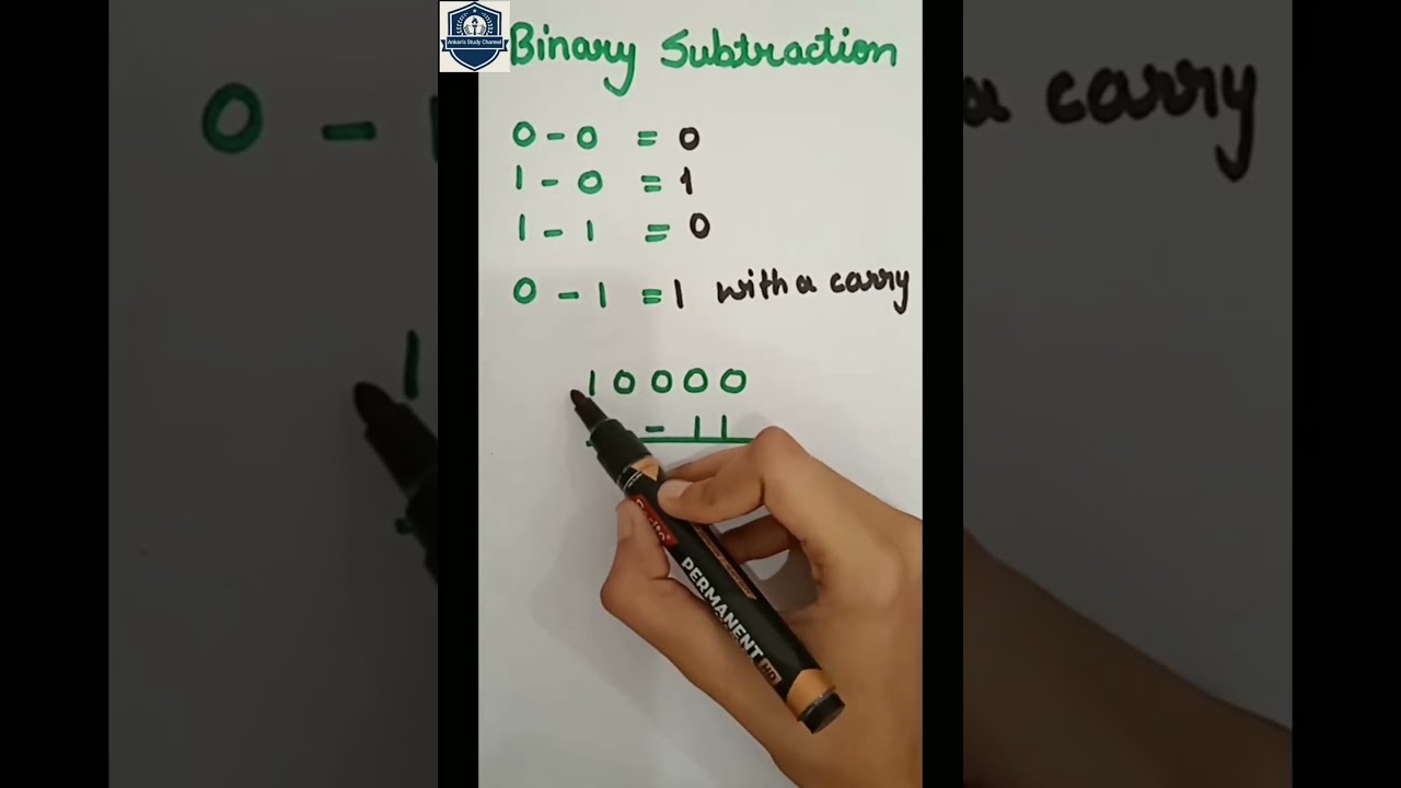 How To Subtract Binary No Computer Number System Shorts How To Subtract Binary No Computer Number System Shorts