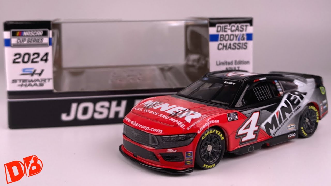 2024 JOSH BERRY MINER FORD MUSTANG DIECASTBUFFET NASCAR DIECAST CHASSIS ...