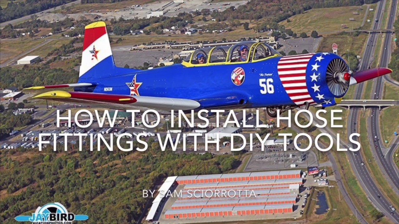 How to install hose fitting with DIY tools - YouTube