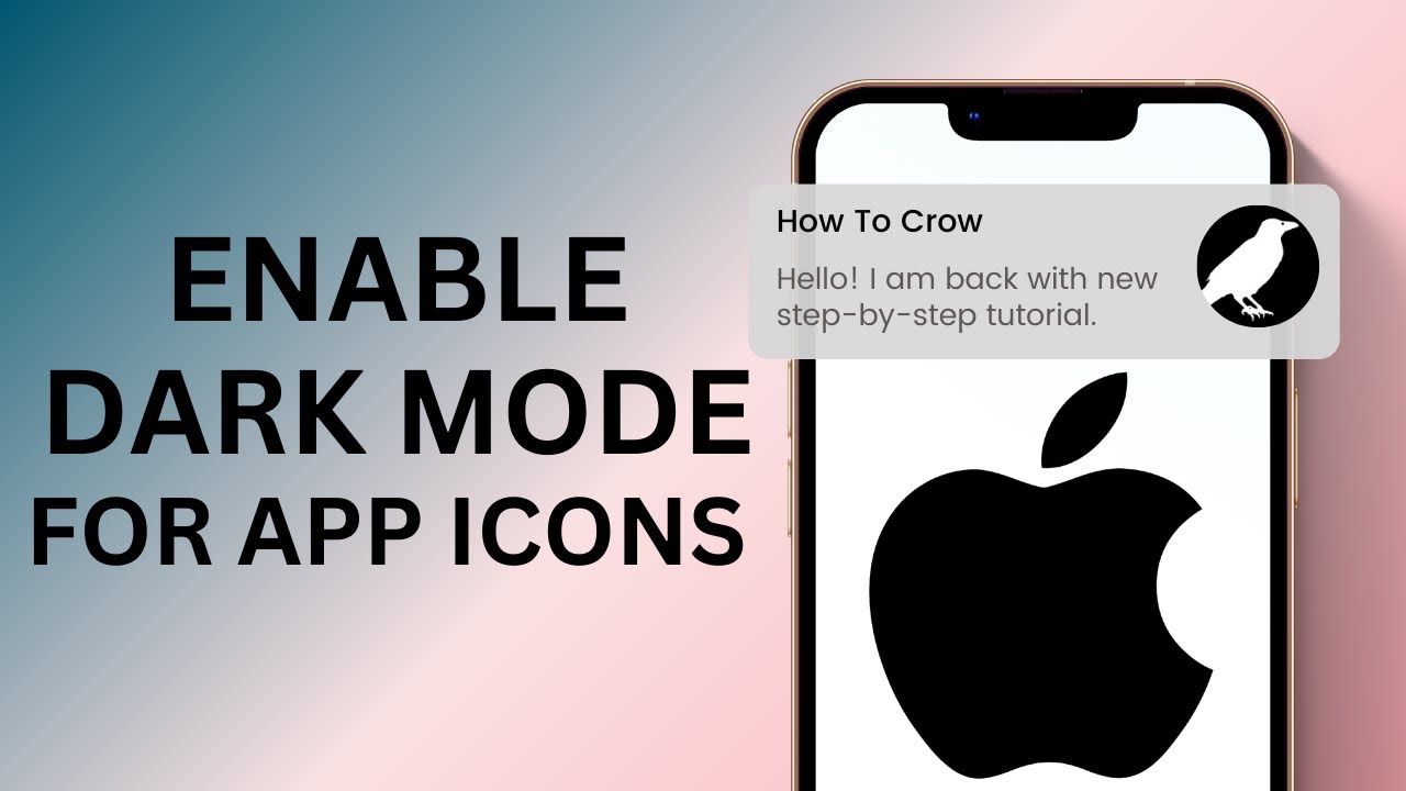 Enable DARK MODE For App Icons On iPhone iOS 18 - YouTube