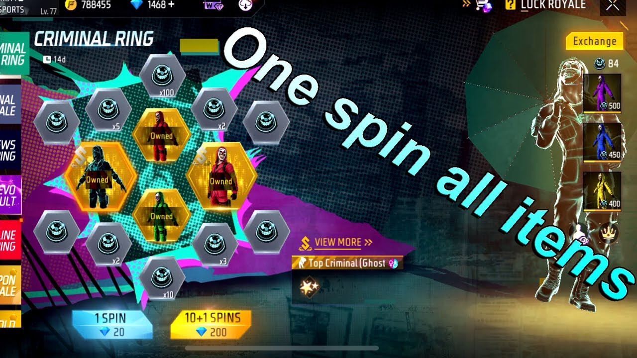 Criminal Bundle || 😍 1 Spin ..25000 Dimond loss 😪😪😪😓 - YouTube