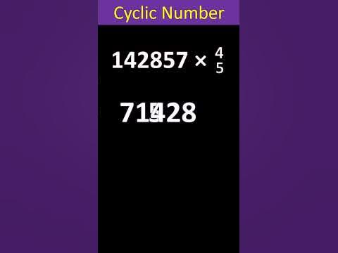 Cyclic Number - YouTube