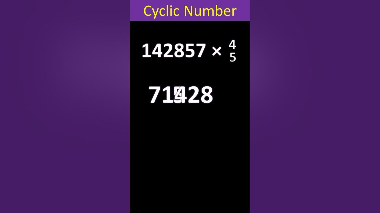 Cyclic Number - YouTube