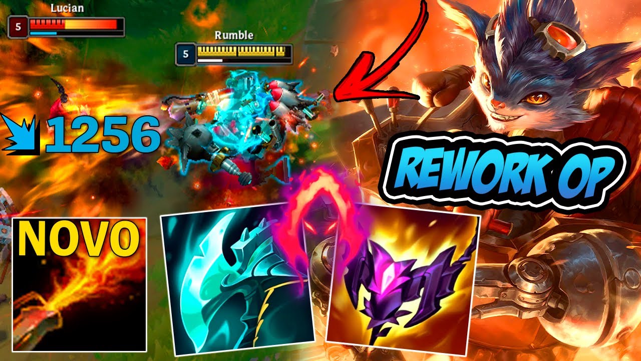 RUMBLE REWORK FICOU MUITO OP NA JUNGLE PATCH 13.12 - LEAGUE OF LEGENDS ...