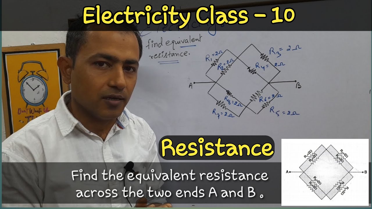 Find the equivalent resistance across the two ends A and B ...