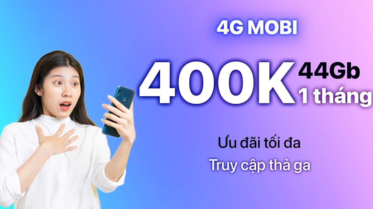 Đăng Ký 4G MobiFone 44GB 1 Tháng - Gói HD400 Mobi #4g_mobi - YouTube