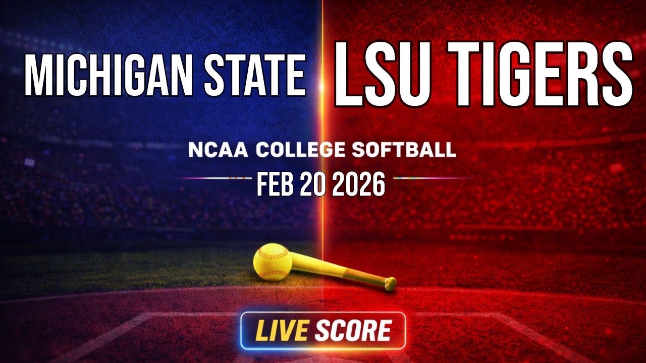 Michigan State Spartans Vs LSU Tigers Live | Softball | Live SCOREBOARD ...