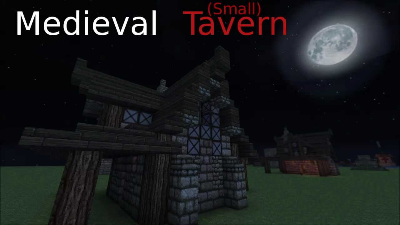 Minecraft Small Tavern Tutorial - YouTube