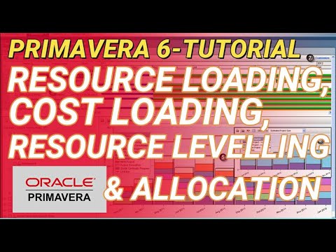 Primavera 6 Tutorial Part 5 Resource loading,cost loading,Resource ...