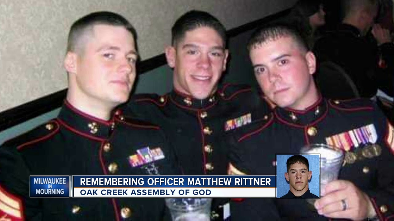 Milwaukee says goodbye to fallen MPD Officer Matthew Rittner - YouTube