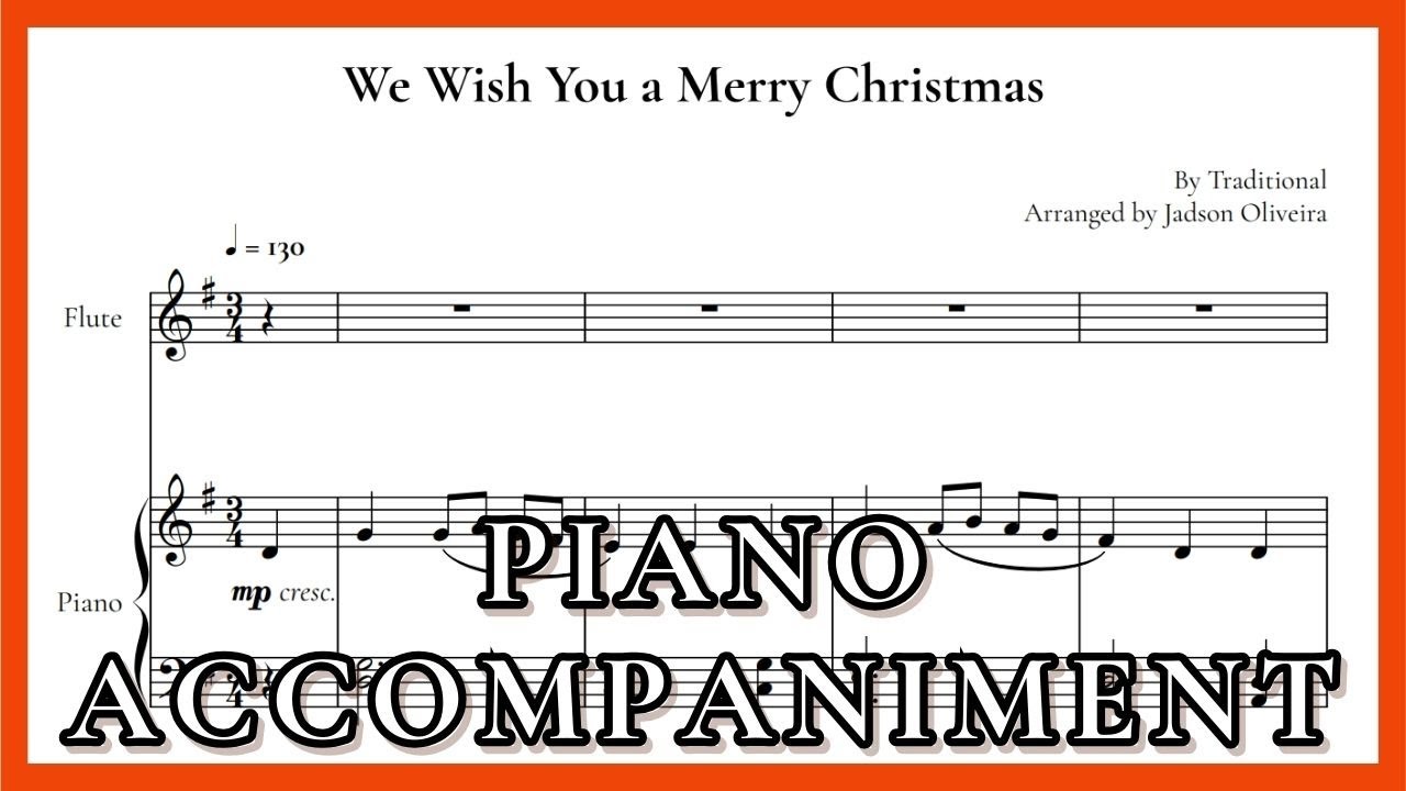 We Wish You a Merry Christmas - Flute and Piano Accompaniment | (Play ...