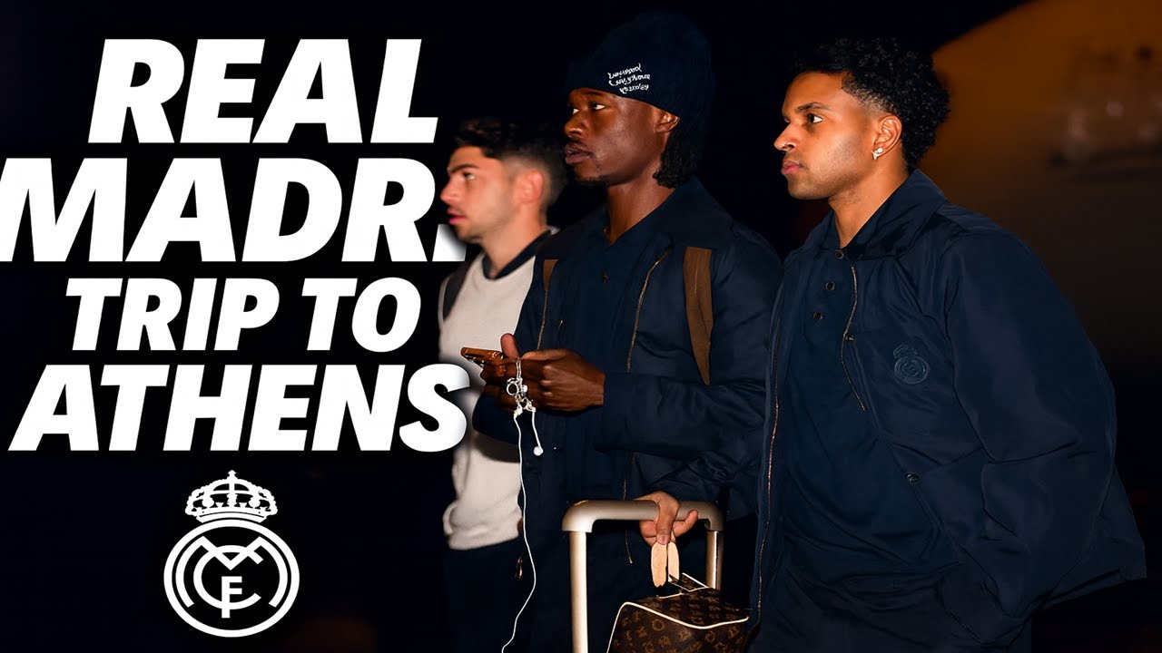 Real Madrid ARRIVE in Athens 🇬🇷 ️ | Inside Their Trip for the ...