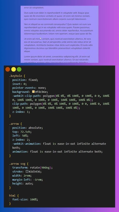 ScrollTrigger Keyhole Using HTML CSS #html - YouTube