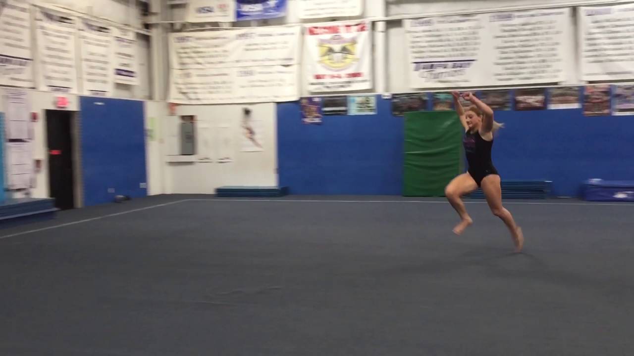 Front full front pike on floor - YouTube