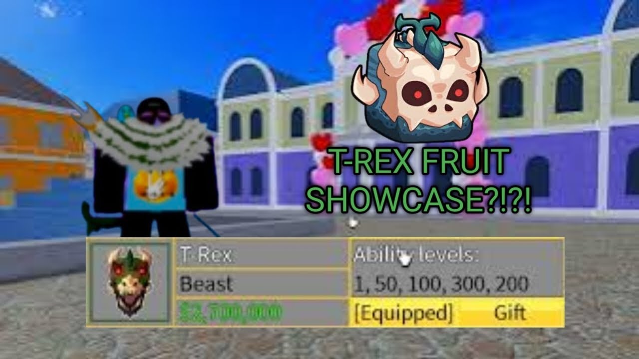 T-rex fruit showcase! #trex #showcase #bloxfruits - YouTube