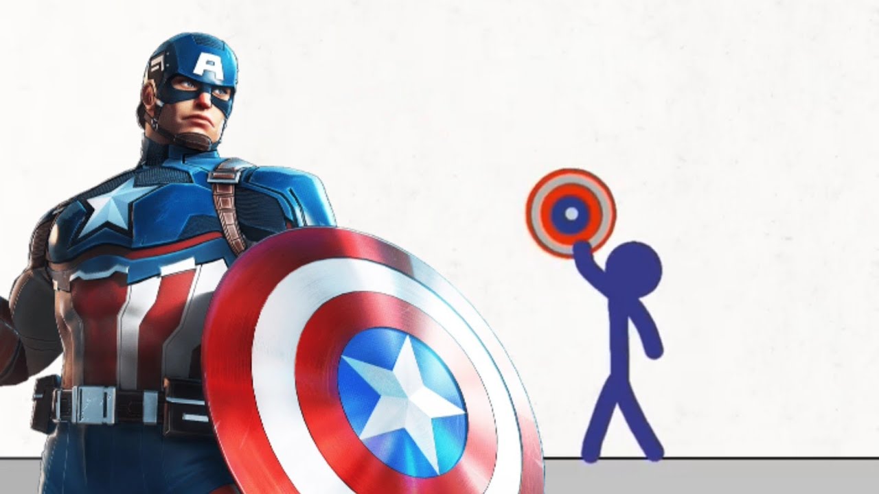 captain America - stickman flipaclip show - YouTube