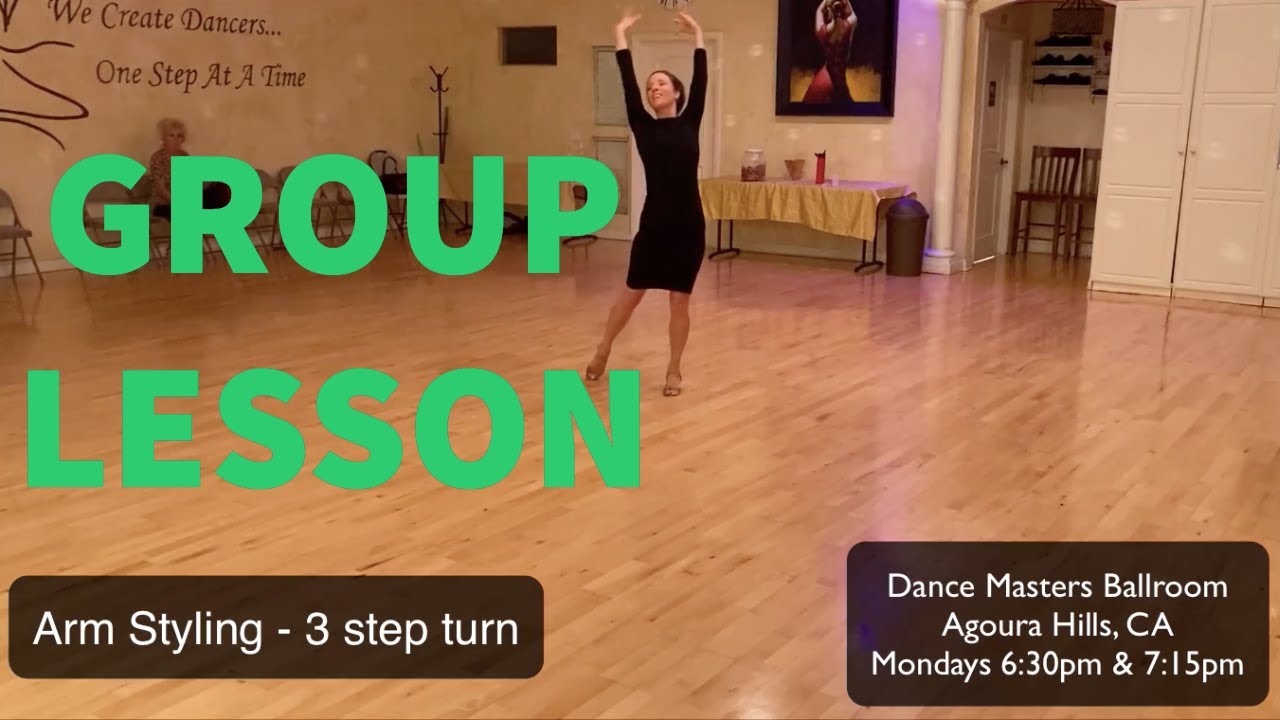 BALLROOM TECHNIQUE|How to| ARM STYLING 3 STEP TURN - YouTube