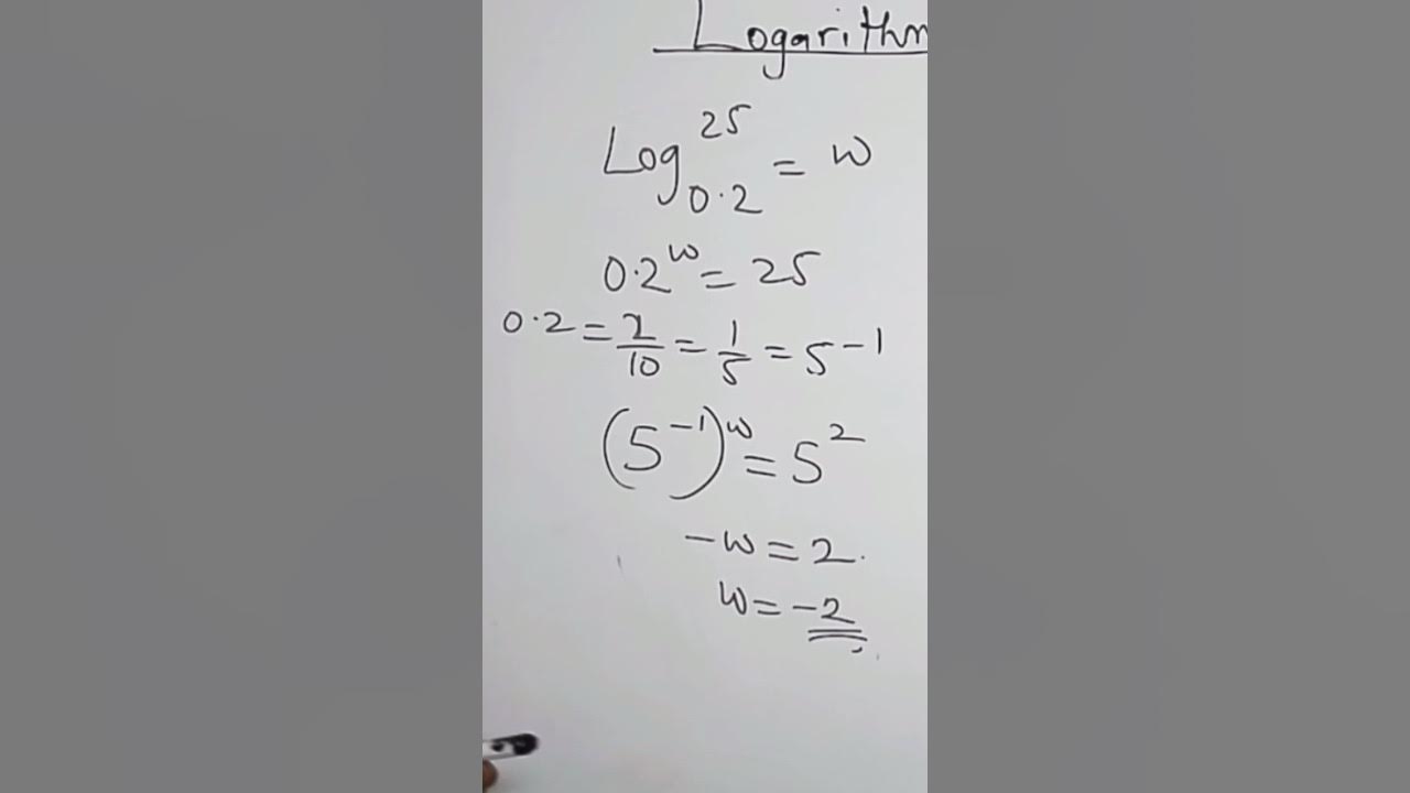 Logarithms Explained 3 #maths #logarithms #indices #exponentsandpowers ...