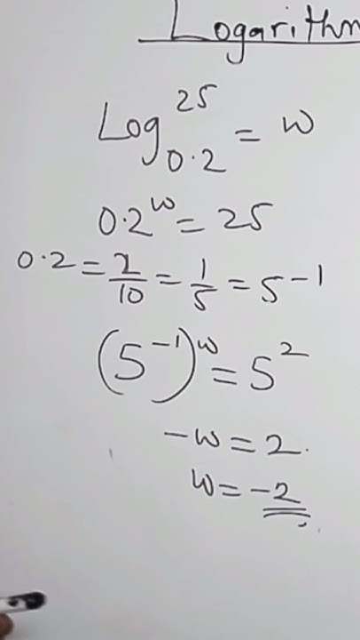 Logarithms Explained 3 #maths #logarithms #indices #exponentsandpowers ...