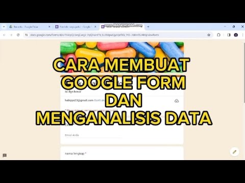 Cara membuat Google form dan Menganalisis data, Luna X.I - YouTube