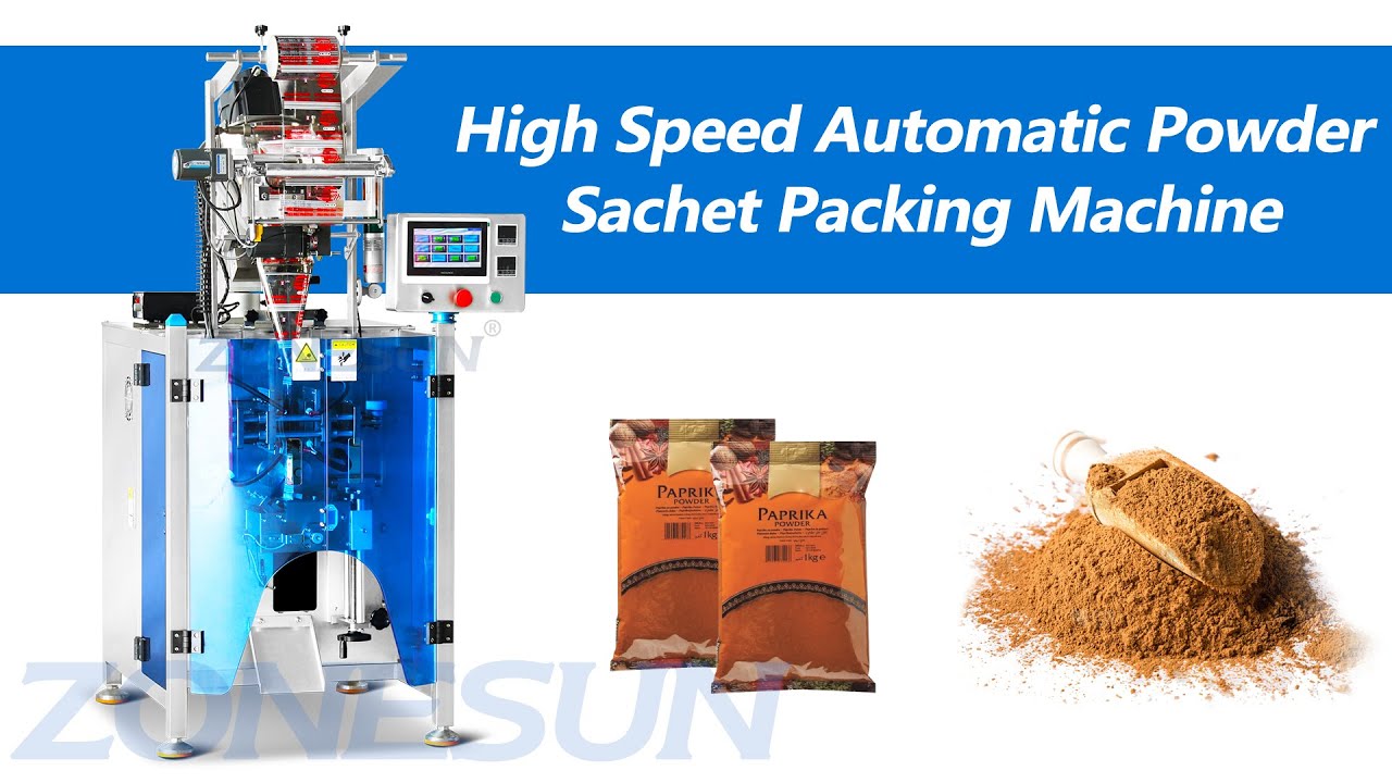 How To Use High Speed Powder Sachet Filling Sealing Machine(4 sides ...