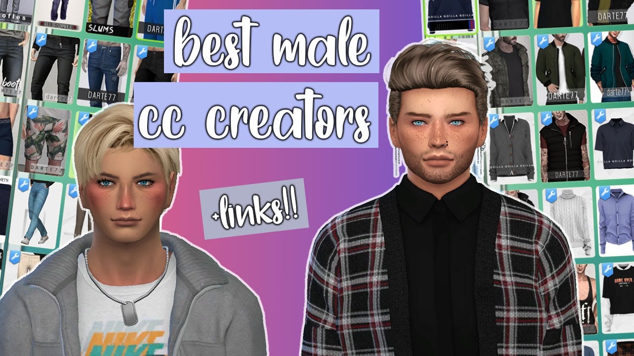 my favourite male cc creators | with LINKS!! - YouTube