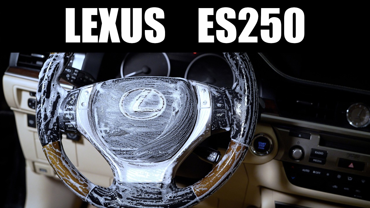 Lexus ES250 interior deep cleaning - YouTube