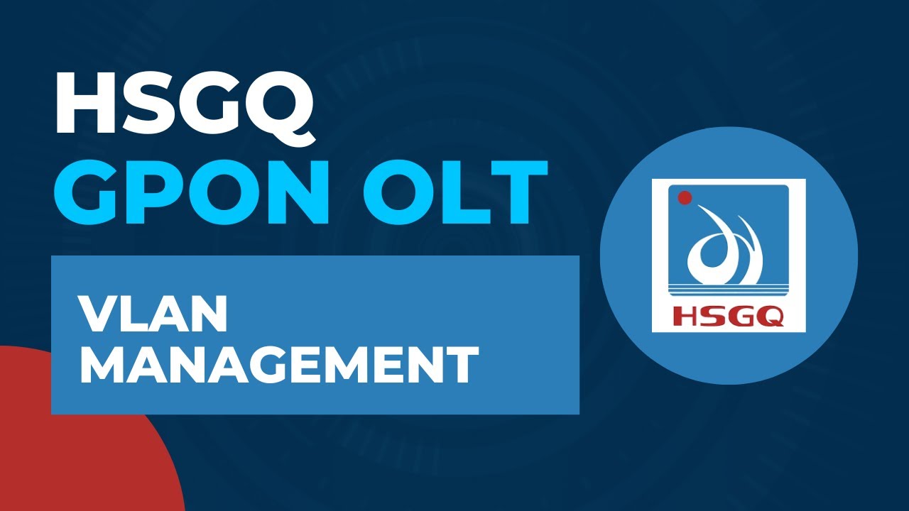 HSGQ GPON OLT Tutorial - VLAN Management | HSGQ OLT Configuration ...