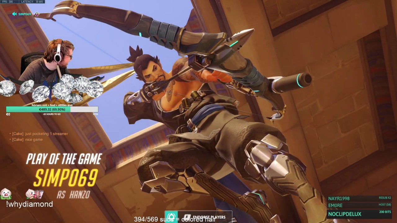 ARRGE HANZO GOD! 41 ELIMS! POTG! [ OVERWATCH SEASON 20 TOP 500 ] - YouTube