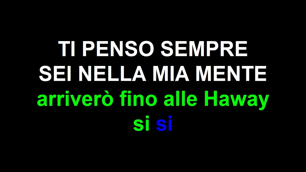 Brusco - Ti penso sempre karaoke - YouTube