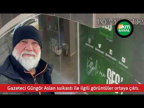 Gazeteci Güngör Arslan suikastının video görüntüleri ortaya çıktı. işte vurulma anı #güngörarslan