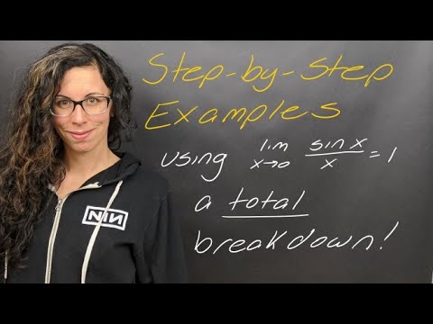 Examples: Using Lim sin x / x =1 (slower paced) - YouTube