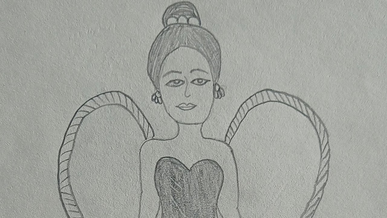 How Draw a Pari Girl #Cute girl Drawing #step by step #chitra #art # ...