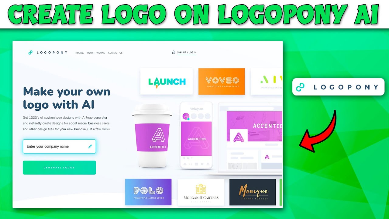 How To Create A Logo With Logopony Ai - Tutorial - YouTube