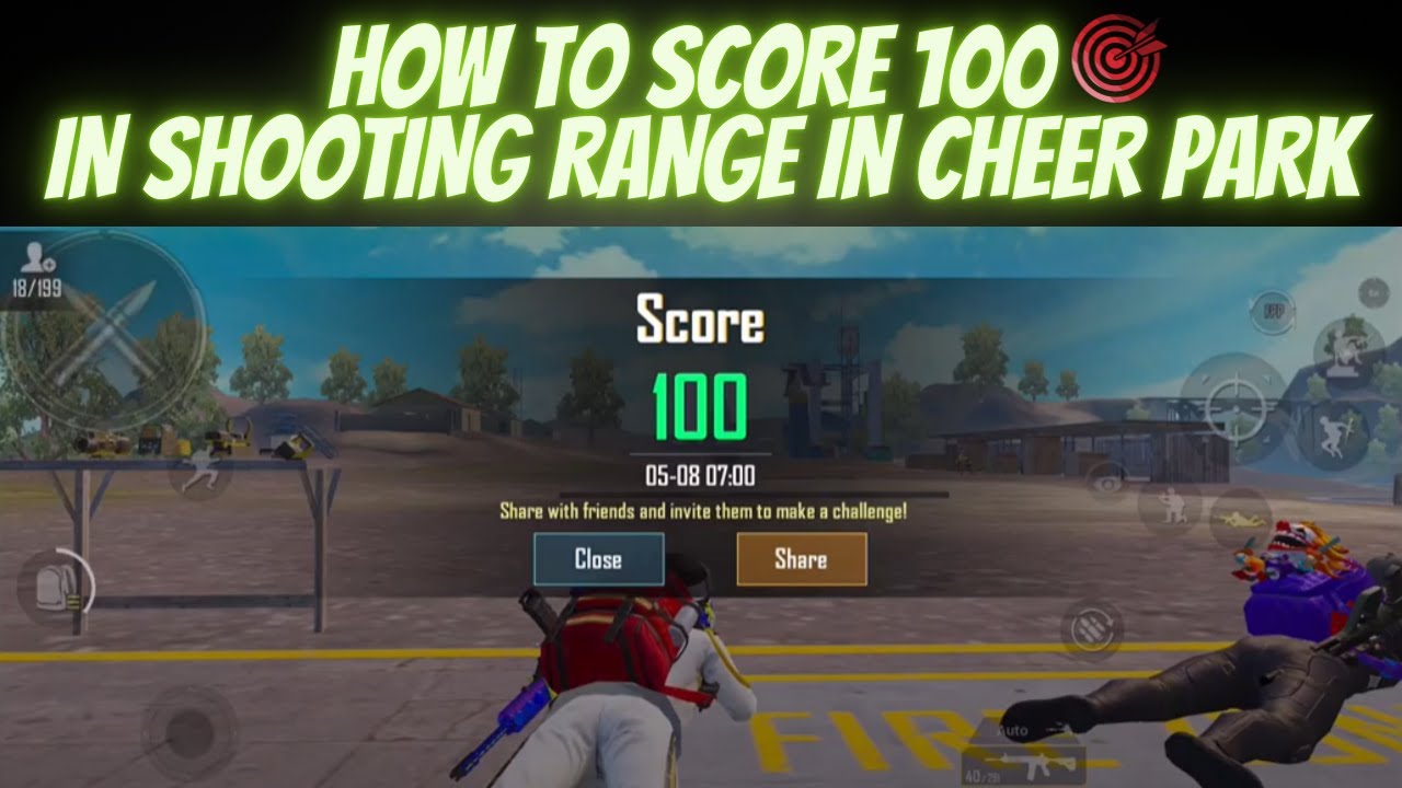 How to score 💯 | shooting range🎯 | cheer park😃 | PUBG Mobile - YouTube