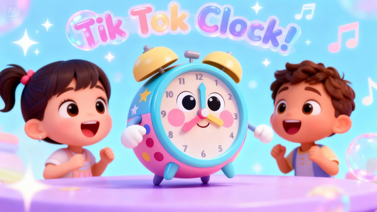 Tik Tok Clock Song 🕰️ | Learning Time for Kids - YouTube